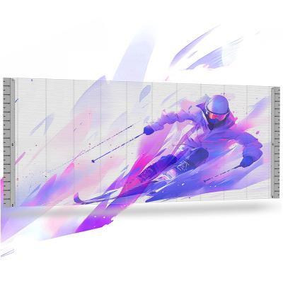 China Thin Transparent Can Be Directly Pasted on the Glass Indoor Advertising Transparent Led Film Screen Adhesive Flexible for sale