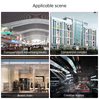 China Thin Transparent Can Be Directly Pasted on the Glass Indoor Advertising Transparent Led Film Screen Adhesive Flexible for sale