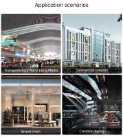 China Transparent Led Film Screen Adhesive Flexible Thin Indoor Advertising and Transparent Can Be Cut Highly Customized for sale
