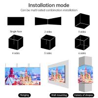 China Flexible Led Display Wall Screen Customization Seamless HD XR Virtual Immersive Cave Aluminum Cabinet LED P3.91 P2 P1 for sale