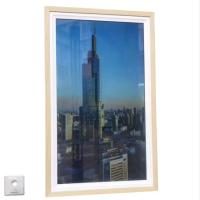 China 32inch Art Screen Wooden Frame Digital Signage Art Screen Smart Photo Booth Smart Oil Painting Frame Smart TV for sale