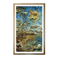 China 32inch Art Screen Wooden Frame Digital Signage Art Screen Smart Photo Booth Smart Oil Painting Frame Smart TV for sale