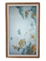 China 32inch Art Screen Wooden Frame Digital Signage Art Screen Smart Photo Booth Smart Oil Painting Frame Smart TV for sale