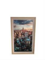China 32inch Art Screen Wooden Frame Digital Signage Art Screen Smart Photo Booth Smart Oil Painting Frame Smart TV for sale