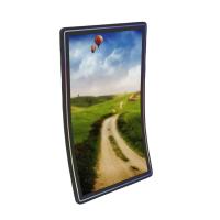 China 43inch Wall Mount Advertising Digital Signage with LED Strip LCD Monitor Curve Monitor Android windows System LCD Screen Monitor for sale