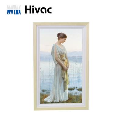 China Art Wooden Frame 32inch Wall Mount Advertising Digital Signage LCD Monitor for sale
