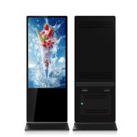 China Floor Standing Digital Signage Advertising Totem Flat Interactive Panel Android Machine Computer for sale
