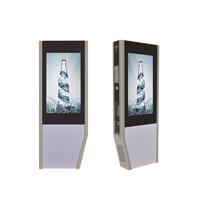 China Double Side Outdoor Charging Pile Advertising Machine Customized Digital Signage Anti Glare High Brightness Outdoor  OOH TOTEM for sale