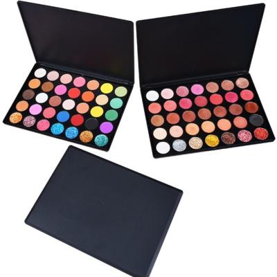 China OEM/ODM Yes We Provide OEM Highly Pigmented Vibrant Color Eyeshadow Palette with 35 Colors for sale