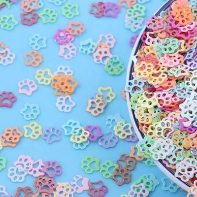 China Cartoon Dog Paw Glitter Shaped Silicone Decoration Fashionable for Chinese Year Bag Decoration for sale