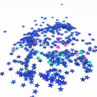China Polyester Star Glitter Shapes Free Samples of 4mm Star Shaped Stars for sale