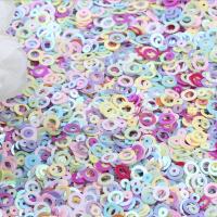 China 1 color Print Method Glitter Circle Sequins with Open Circle ADVANTAGE for sale
