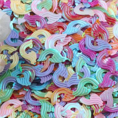 China Sea Wave Sequined Fluorescent Pieces 18mm Glass Ball Stuffers and Ornaments Hand DIY Accessories for sale