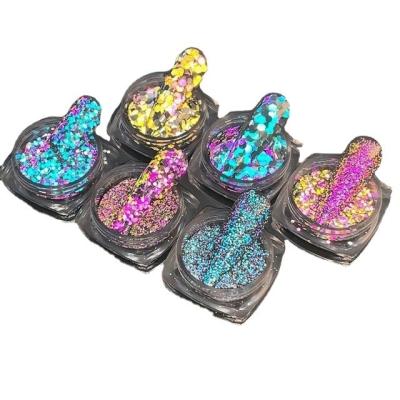 China Professional Beauty Salon False Nail Tips with High Temperature Resistance 180-200°C Reflective Glitter Art for sale