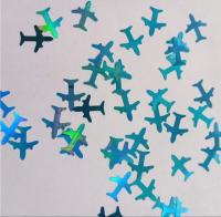 China Professional Other Holiday Supplies 2025 Shaped Airplane Glitter Shape Plane with 3D Aircraft Shaped Glitter Airplane for sale
