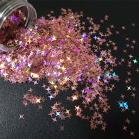 China Holiday Holographic Glitter Cross Star Shapes Polyester for School Valentine's Day Diwali Father's Day Thanksgiving for sale