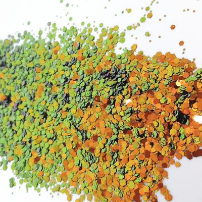 China 1kg Mixed Chunky Color Shifting Glitter Chameleon Polyester Craft Glitter Powder in Vibrant Colors for Crafts and DIY for sale