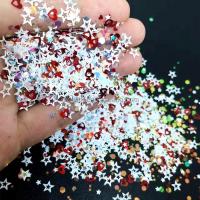 China High Temperature Resistant Mixed Glitter Open Star Open Heart Chunky Shapes Sequins Epoxy Glitter for Solvent Resistance for sale