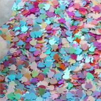China Pet Happy Year Easter Sequined 4mm Rabbit Head Ball Stuffers and Ornaments Hand DIY Accessories Fluorescent Pieces Glass for sale
