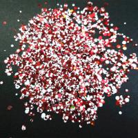 China Unleash Your Imagination with Glitter Red and White Dots Mixes Nail Art Style for sale
