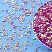 China Thousand Choices Offered Sequins 3mm Peach Heart Shape Mixed Glitter PVC Material for Artware for sale