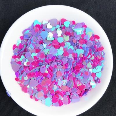 China Non-Toxic 1MM 3MM 4MM Heart Mixed Heart Shapes Sequins for Wedding Party Home Decoration in Customized Colors from Stock for sale