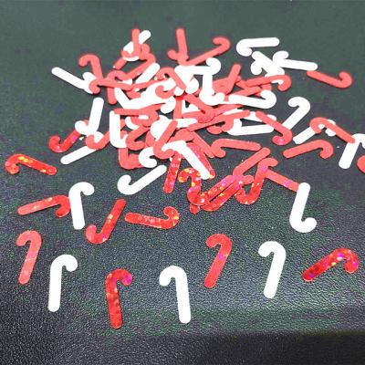 China Make Your Home Merry and Bright with Our Christmas Candy Cane Glitter Shape Decoration for sale