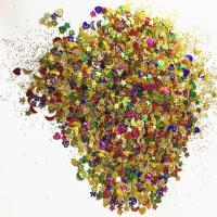 China Person Christmas Eye Shadow Glitter Mixed Chunky Sequins PVC Moon Heart Pentacle Drip Filler Cosmetic Garment Christmas for sale