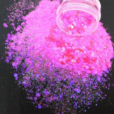 China Add a Touch of Sparkle to Your Tumbler Slime with Iridescence Chunky Mixed Glitter Powder for sale