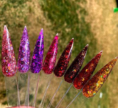 China Die Cutting Printing with Metallic Holographic Chunky Glitter Powder in Polyester Shades and Finishes for sale