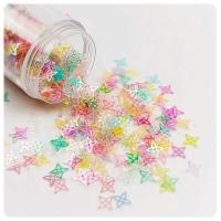 China DIY Craft Embellishments Hollow Four Pointed Star Sequins in Mixes and Customized Shape for sale