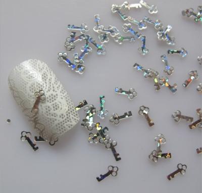 China Glitter Key Shaped for Nail Art Craft Handmade NO April Fool's Day for sale