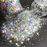 China RAMADAN Occasion Advantage Bulk Eco-friendly Holographic Chunky Mixed Glitter for Craft Polyester Glitter Powder for sale