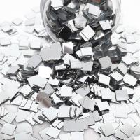 China Thousand Choices Offered Mirror Silver Square Sequins Glitter for Fabric PU Nail Art Craft Duffle Bag for sale