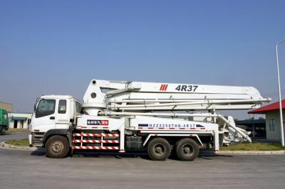 China ISUZU 6x4 37m Concrete Pump Truck 120m3/h Hydraulic Boom with SSAB Steel Hopper 700L for sale