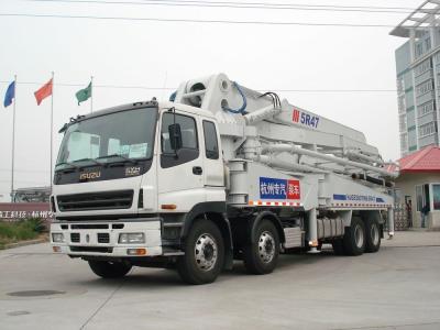 China 8x4 47m Mobile Concrete Pump Truck 120m3/h with RZ Boom for sale