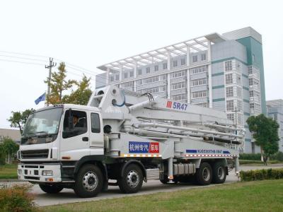 China ISUZU 8x4 47m Truck Mounted Concrete Boom Pump 120m3/h 700L Hopper for sale