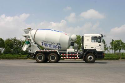 China 8-10 Cubic Self Loading Concrete Mixing Truck Shanxi Auto 6x4 336HP for sale