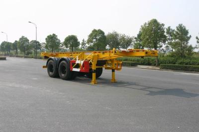 China Steel 20ft Skeletal Tank Container Trailer Chassis 2 Axle 30000kg Payload for sale