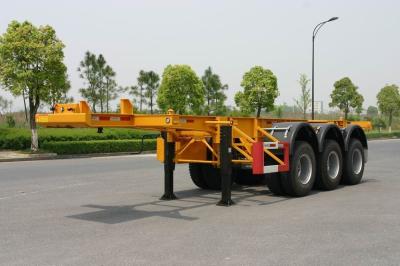 China Carbon Steel 40ft Container Chassis Semi Trailer 35000kg Payload 3 Axles for sale