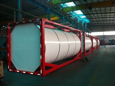 China Carbon Steel Q345 20ft ISO Tank Container 26000L for Chemical Liquid Storage for sale