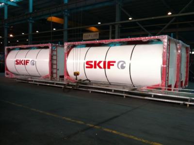 China ISO 20ft Stainless Steel 304/316L Liquid Chemical Tank Container 26000L Light Tare for sale