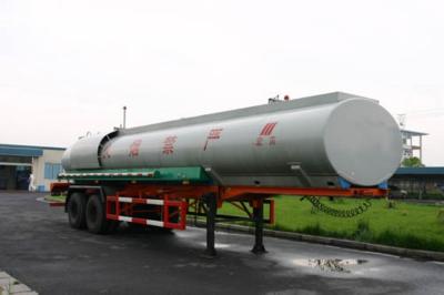 China 2 Axle Steel Oil Tank Trailer 33.5 Cbm for Diesel Transport for sale