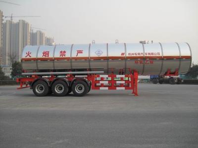 China Gas Tanker Semi Trailer 39500L Capacity for Propylene Oxide Liquefied Gas Transport for sale