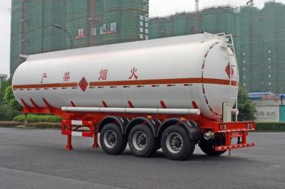 China 38CBM 3 Axle Stainless Steel Liquid Gas Semi Trailer Tank Truck for Methanol Diesel Transport for sale