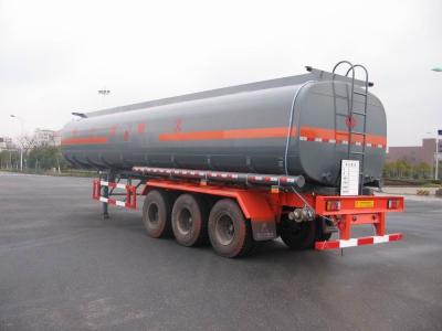 China Aluminum Alloy Liquid Tank Truck Semi-Trailer 43m3 3 Axle Chemical Transport for sale