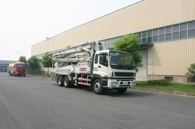 China Mobile 6x4 Concrete Pump TrucksHigh Efficient Delivery Equipment Small 37m for sale