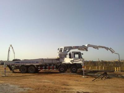 China 8x4 Concrete Pump Truck 47m Isuzu RZ-Shaped Boom 287kW 120m3/h for sale