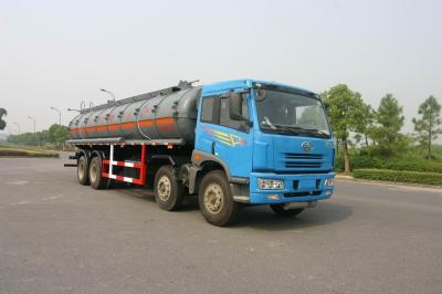 China 24.5 cbm Chemical Liquid Tanker Truck 6x4 FAW Chassis 31000kg GVWR for sale