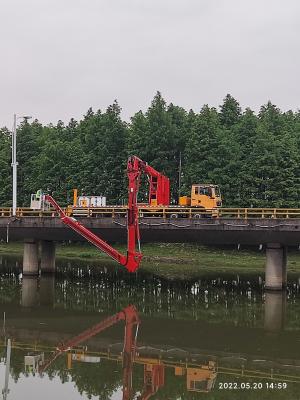 China HOWO Chassis Bridge Inspection Truck 18m Bucket Type 250kg Load Capacity for sale
